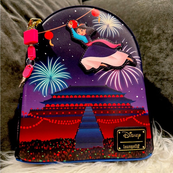 Loungefly | Bags | Nwtloungefly Disney Mulan Fireworks Backpack I Add A ...